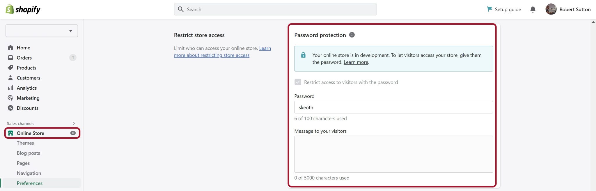 How to Password Protect a Shopify Store