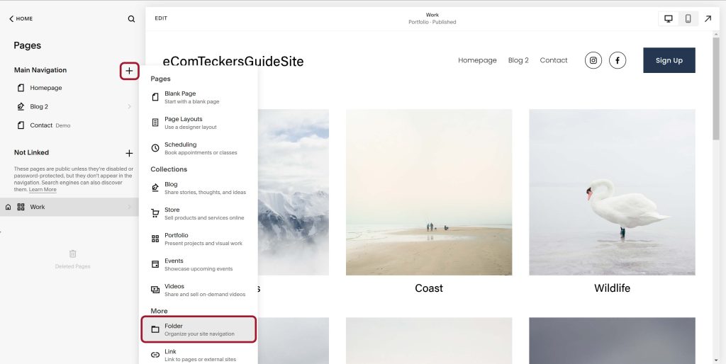 How To Add A Drop Down Menu To Squarespace In 3 Steps